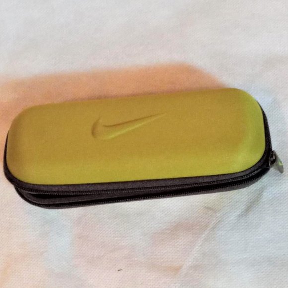 Nike | Accessories | Eye Glass Case Nike Semi Hard Case Black And Lime ...